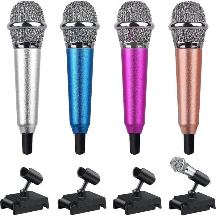 Mini Micro 4 Pièces Petit Asmr Filaire Portable Filaire En Métal ...