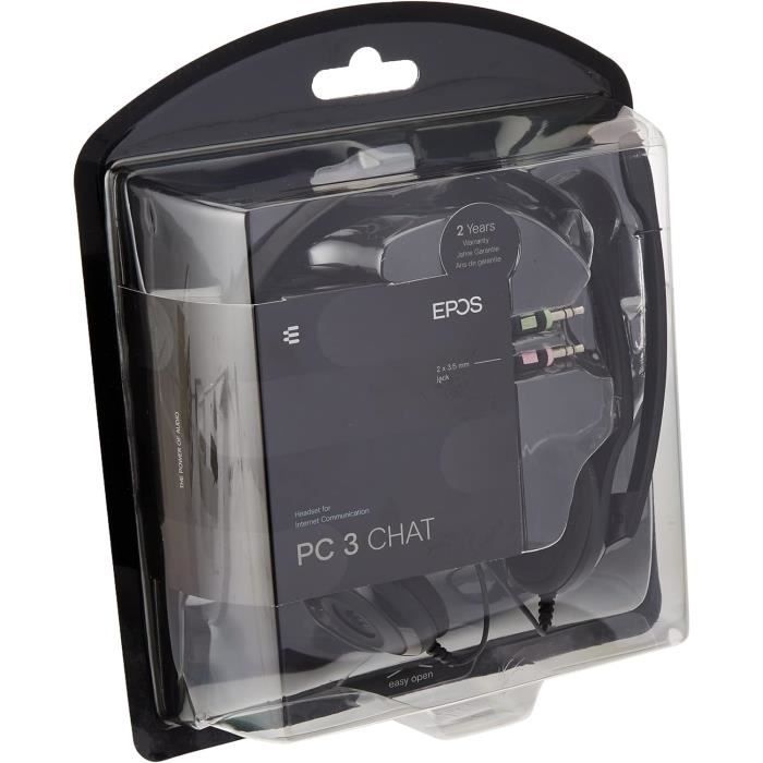 Sennheiser Pc 3 Chat Casque - Solution Plug & Play, Microphone ...