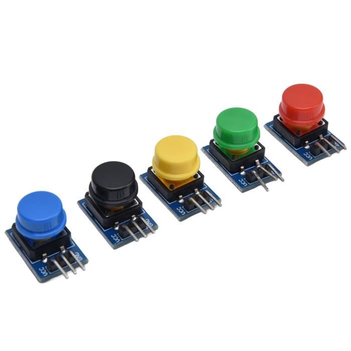 Yosoo Carte De Commutation à Bouton Poussoir 5 Pièces Module De Bouton