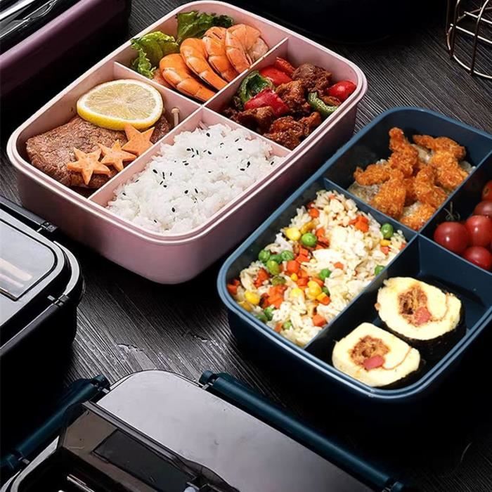 Lunch Box Kit, Boîte À Bento En Plastique, Boite Bento Avec 4 ...