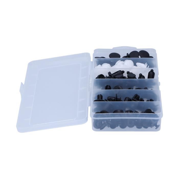 LEX clips de carrosserie 100pcs Clips de fixation automatique Rivets ...