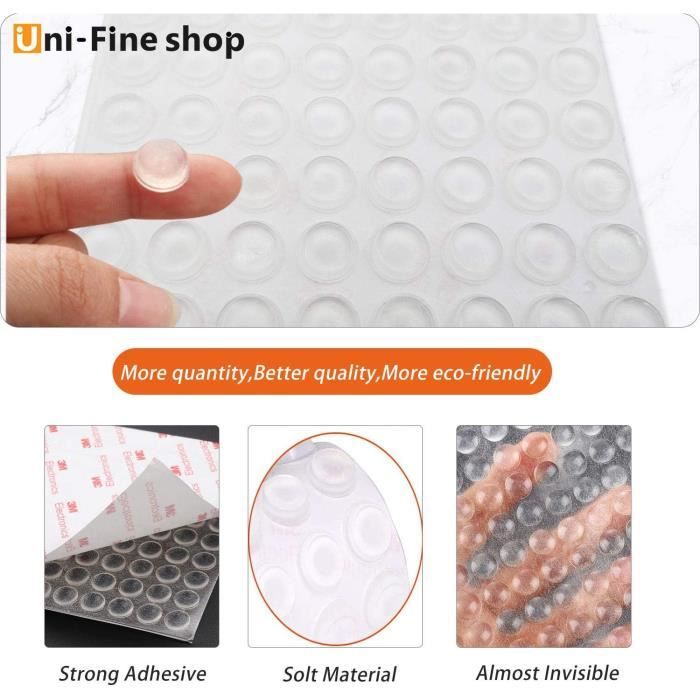 Uni-Fine Transparente Adhésifs Butées, Antidérapant Butée Tampon ...