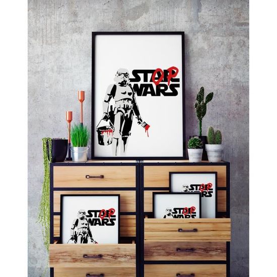 Poster Panorama Banksy Stop Wars 70x100 cm - Imprimée sur Poster ...