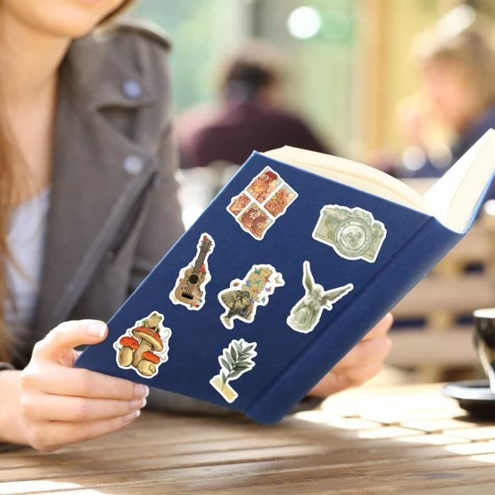 Autocollant 100 Pièces Vintage Stickers Aesthetic Nostalgiques Thèmes ...