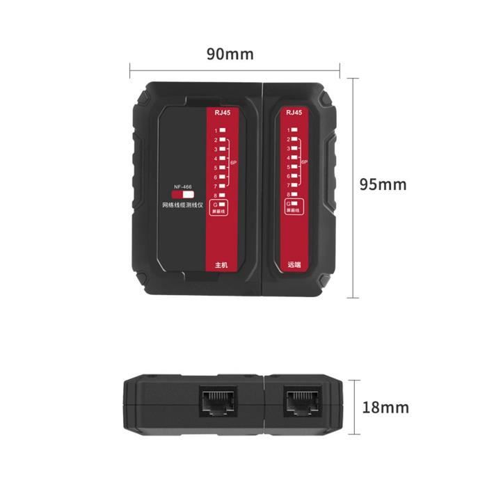 CHE Testeur de câble réseau NOYAFA testeur de fil Ethernet automatique ...