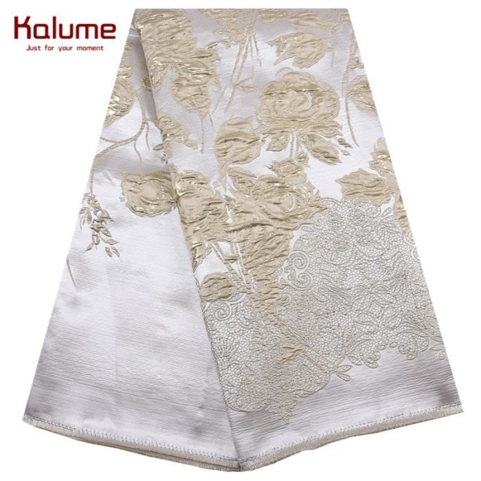 Tissus,Kalume français Jacquard dentelle tissu Unique africain dorure ...