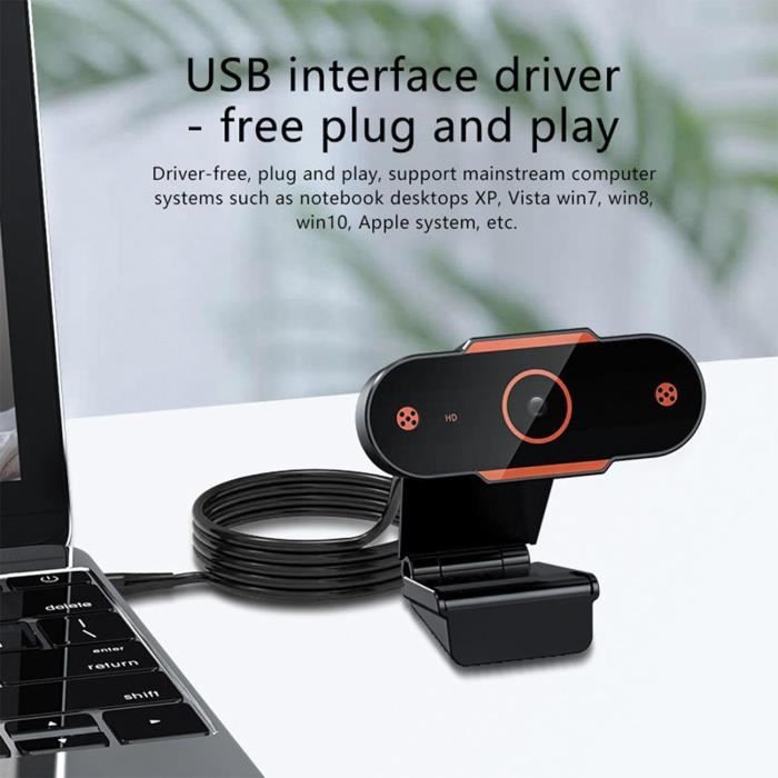 Caméra Web Hd, Mini Diffusion En Direct Réglable, Caméra Pc Avec Câble ...