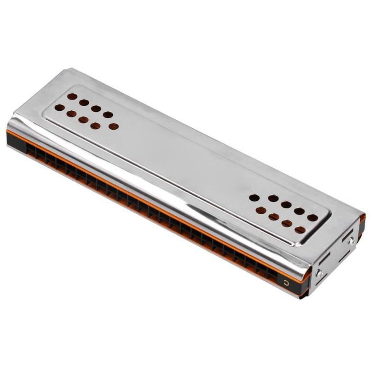 YOSOO Orgue à bouche Harmonica Trémolo 24 Trous Clé C&G Double Face ...