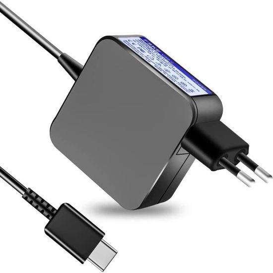 Chargeur USB C 45W, Alimentation pour Lenovo, Autres Chargeurs de Type C, câble de Charge ...