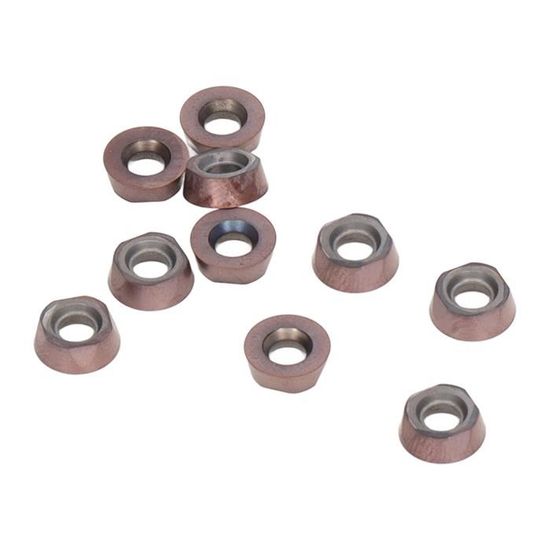 Fdit Insertion tournante 10 pièces tournant Insert carbure lame tour Cutter fraisage CNC Kit d ...
