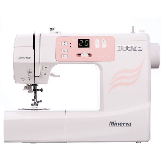 MINERVA MC110 PRO MACHINE À COUDRE 100 PROGRAMMES BOUTON TROU POUR AIG ...