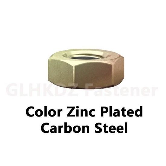 ECROU,Color Zinc Plated-M12x1.0x5mm--Écrou hexagonal fin à filetage fin ...