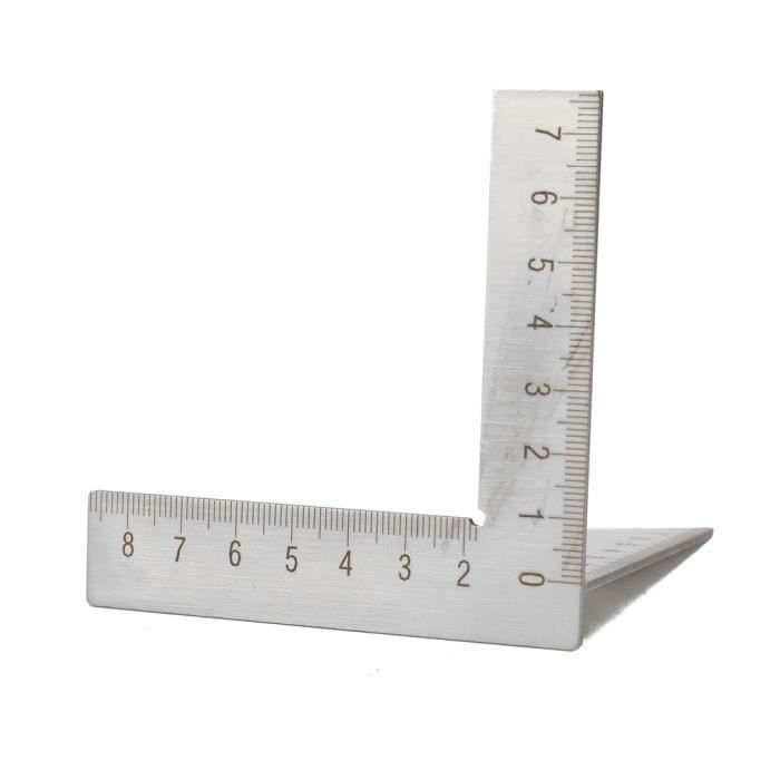 45 Degrés 90 Degrés Règle En Acier Inoxydable Carré Disposition Mitre ...