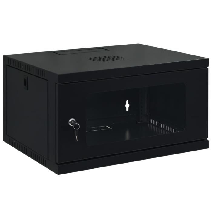 Armoire réseau Coffret de réseau mural 6U 19" IP20 550 x 450 x 368 mm ...