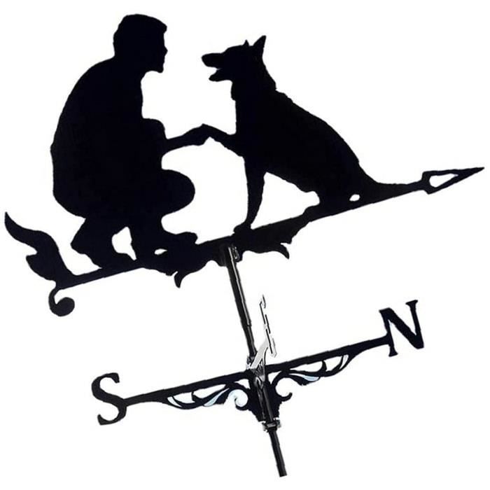 Décoration De Cour Avions Girouettes en Acier Inoxydable Girouette ...