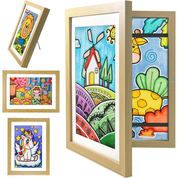 Cadre Photo Pour Enfants - Capacité 100 Œuvres - Ouverture Facile ...