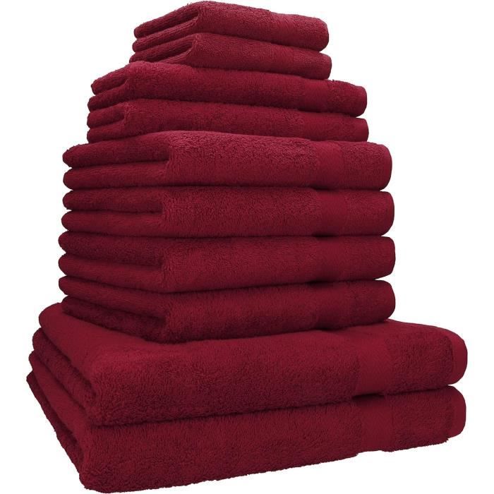 Lot De 10 Serviettes Set De 2 Serviettes, Draps De Bain 4 Serviettes De ...