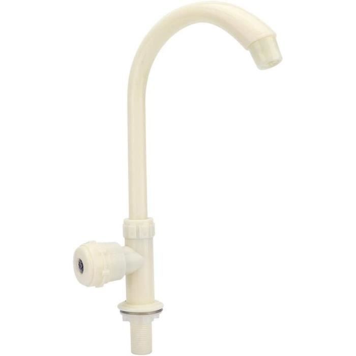 Belissy Robinet Simple Eau Froide G1 / 2 Po Plastique À Froid D évier ...