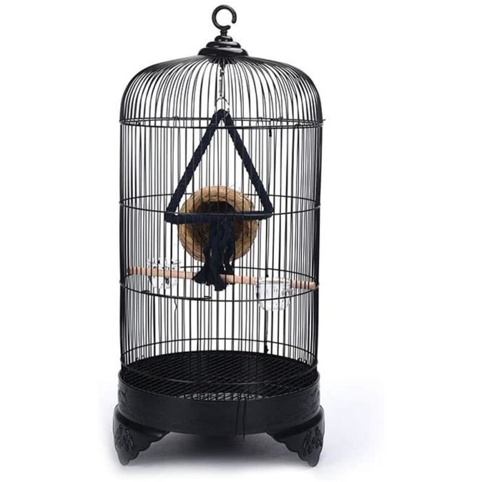 CAGE OISEAU Cages à Oiseaux Grande Cage à Oiseaux Ronde en métal Budgie ...