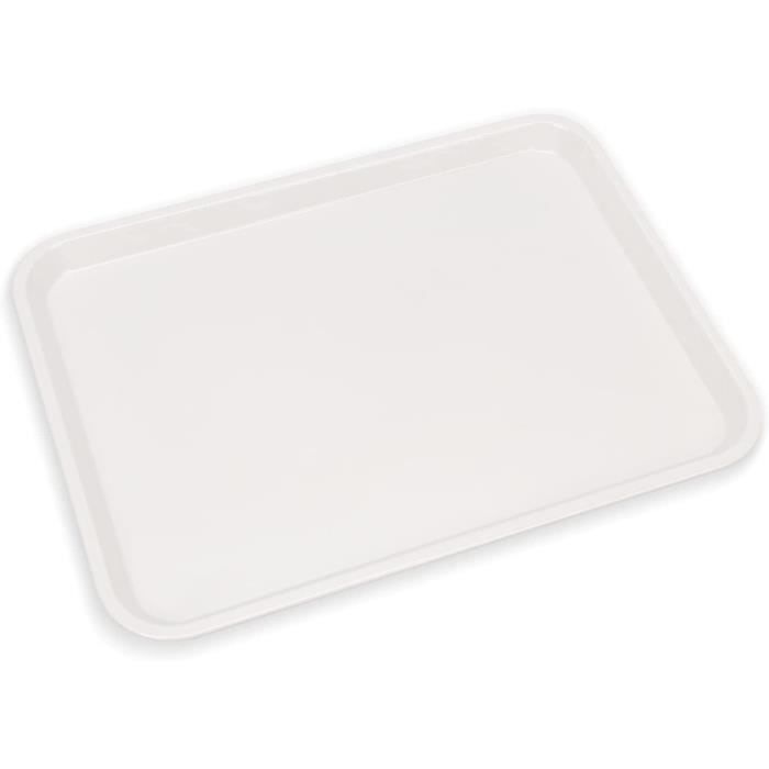 Plateau de service rectangle 38,3 x 29 cm, plateau en mélamine ...