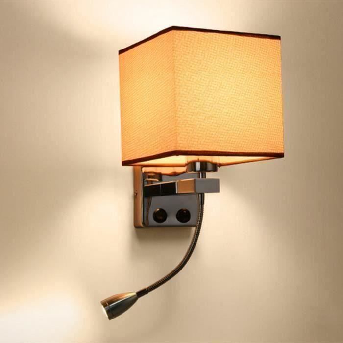 JIE Moderne led murale applique veilleuse chevet décor chambre (sans ...
