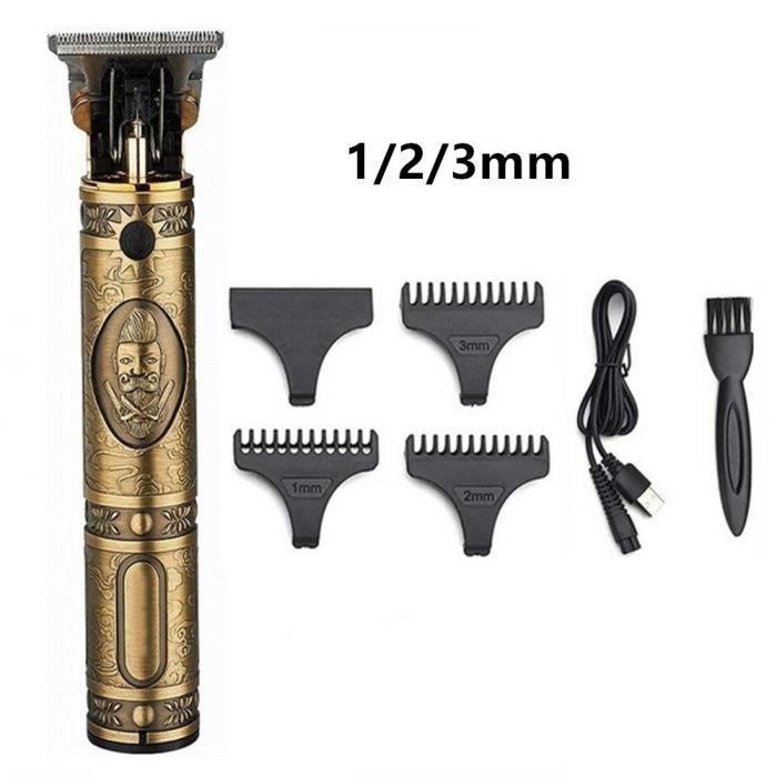 110331 Tondeuse électrique pour homme étanche sans fil professionnel ...