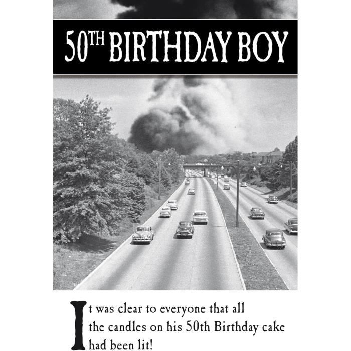 Candles Carte D'Anniversaire 50 Ans 159 X 235 Mm[u2088] - Cdiscount Beaux-Arts et Loisirs créatifs