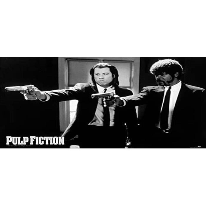 Pulp Fiction Poster John Travolta Et Samuel L Jackson Affiche Murale ...