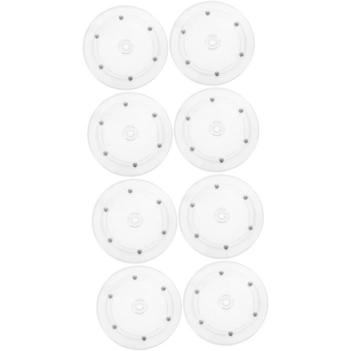 8 Pièces Plateau Tournant Table Présentoir Rotatif Support De Rangement ...