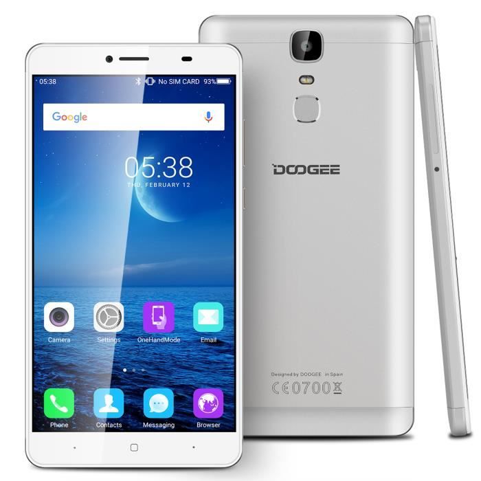 DOOGEE Y6 Max 4G Smartphone MTK6750 Octa-core 3Go+32Go Android 6.0 en Métal 6.5" 3D Écran 13MP ...