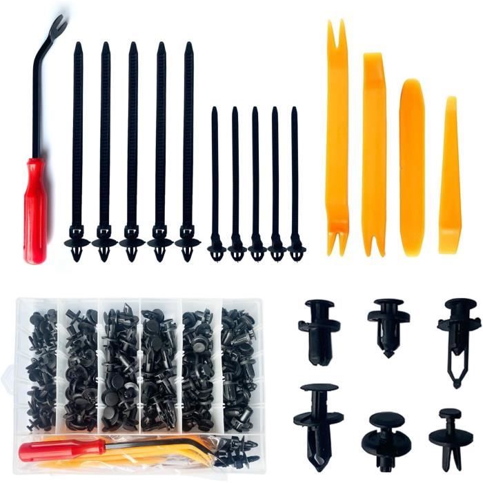 165 Pcs Clips De Fixation Pour Voiture 6 Types Différents De Pinces De ...
