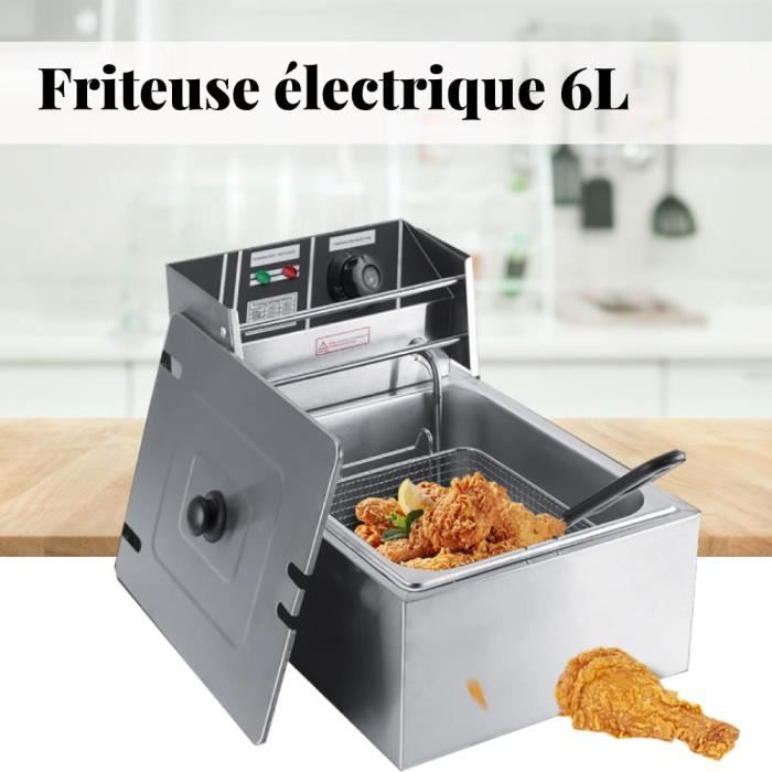 Friteuse électrique - réservoir simple est livré avec un panier de ...