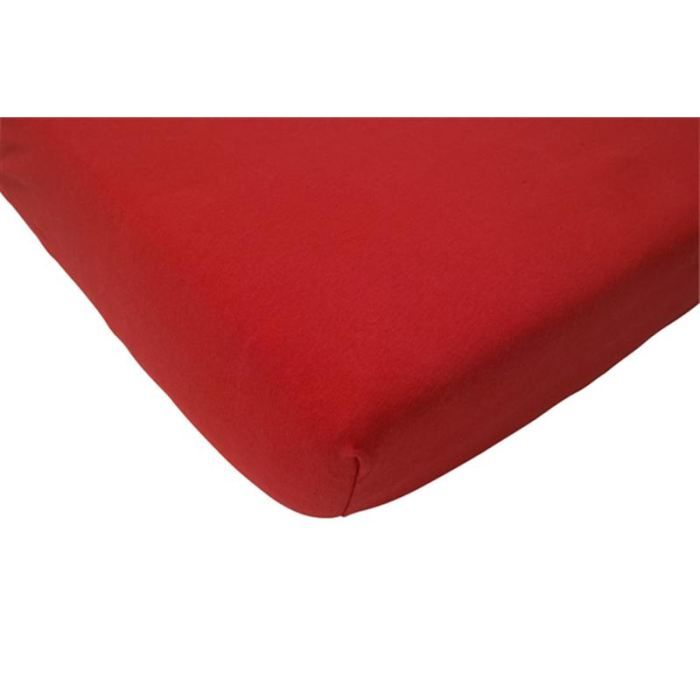 Jollein Drap Housse 60 X 120 Cm Jersey Rouge Cdiscount Puériculture