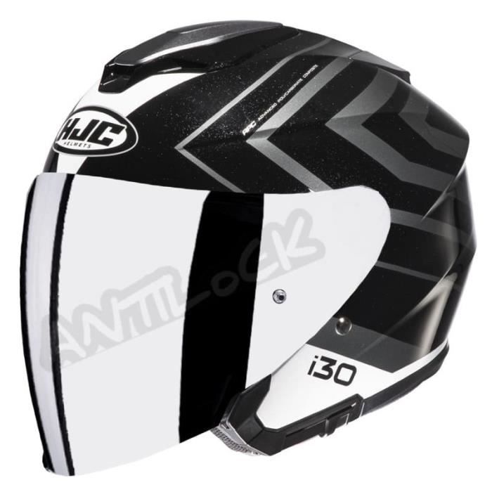 HJC CASQUE JET i30 ZETRA AVEC VISIÈRE MIROIR IRIDIUM - Cdiscount Auto