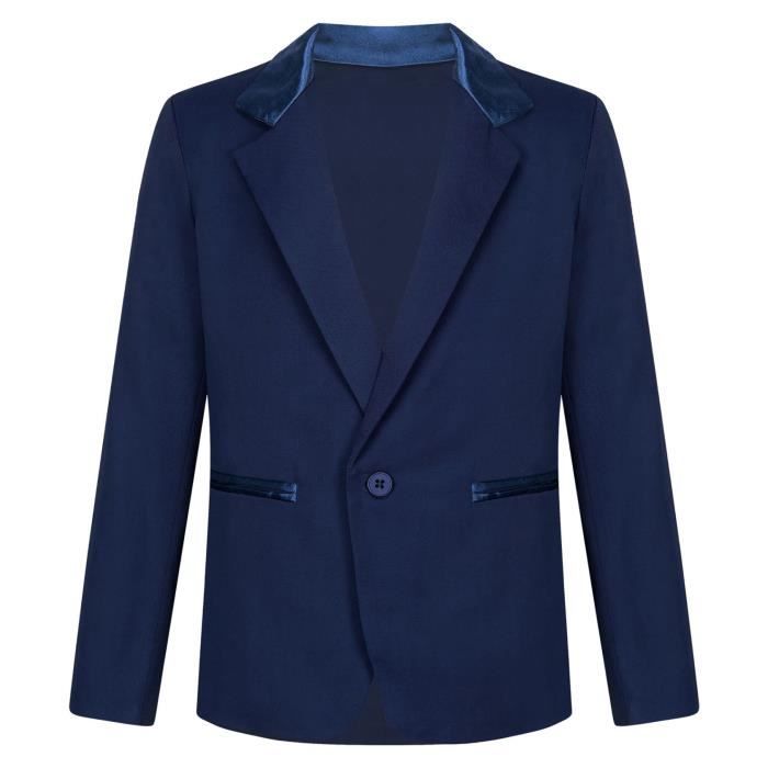 Inhzoy Costume Garcon d'Honneur Mariage Soirée Cérémonie Vestons Blazer ...