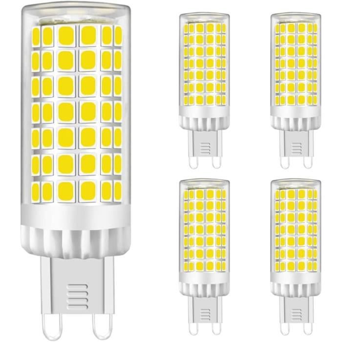 Ampoule Led G9 9W, Sans Scintillement, Blanc Froid 6000K, 750Lm, Équivalent 75W Halogène, 88-Led ...