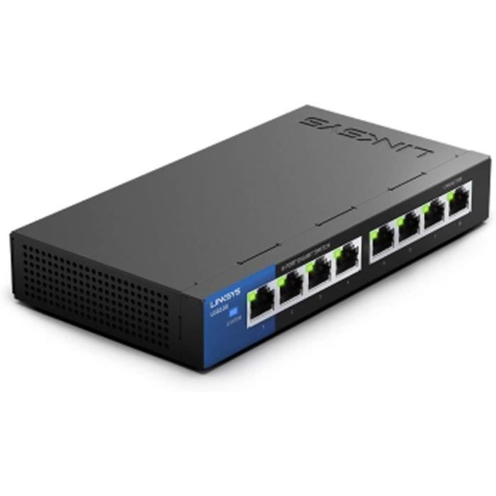 Linksys Switch Non Manageable Gigabit Avec 8 Ports Lgs108-Eu (ethernet ...