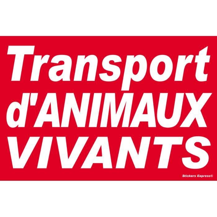Autocollant - Stickers Express - Transport d'animaux vivants - 30x20 cm ...