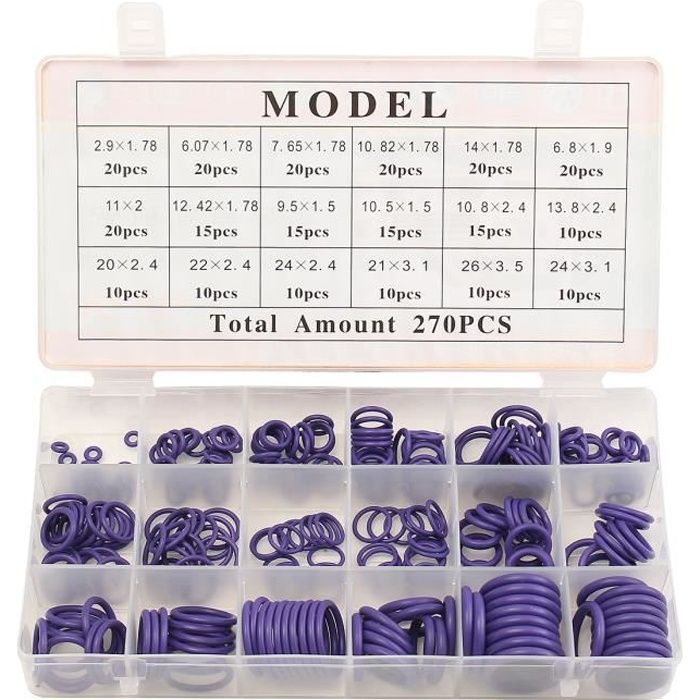 270X 18 Dimension Kit Auto Joint Torique Caoutchouc O-ring Voiture ...