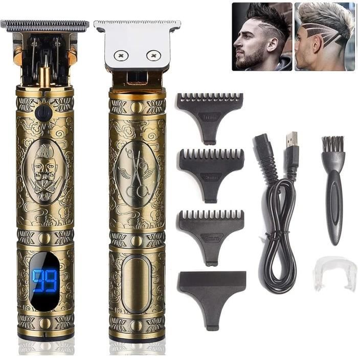 Tondeuse Cheveux Hommes,Tondeuse Barbe Tondeuse Cheveux Professionnelle Avec Le Peigne,T Rasoir ...