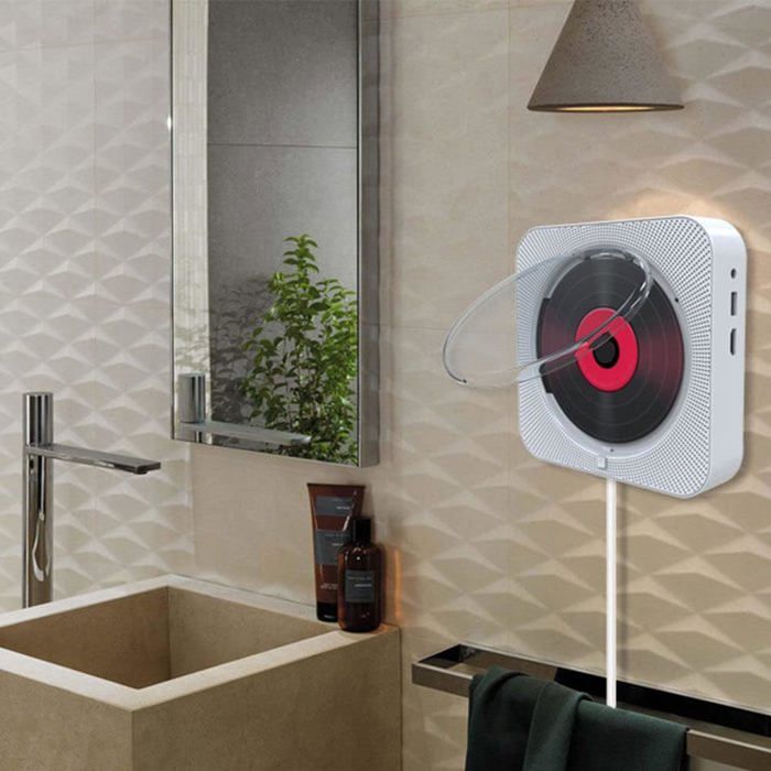 Blue Lecteur CD lecteur CD mural,Lecteur CD Portable avec Bluetooth ...