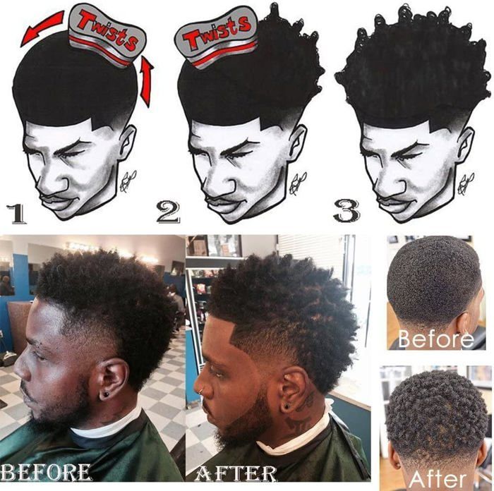 Eponge Afro Twist Cheveux Curl Brosse Bobines Frise Vague Mousse Brosse ...