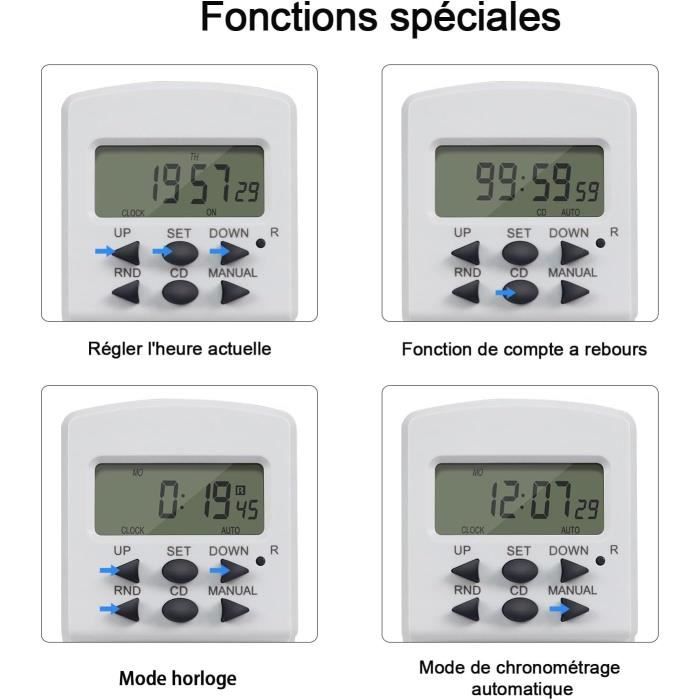 Prise Programmable, Programmateur Prise Électrique Et Digitale[J1088] - Cdiscount Bricolage