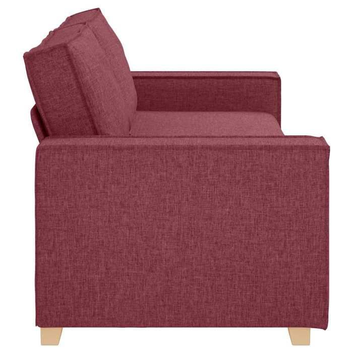 SOLOMON@Sofa 3 places - Sofa FIXE Contemporain - Rouge bordeaux 220 x ...