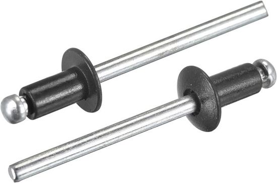 Rivets Aveugles - CHICHENG - RIVET - Aluminium - Noir - Cdiscount Bricolage