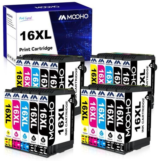 MOOHO 20 Cartouche Epson 16 XL 16XL multipack compatible pour Epson ...