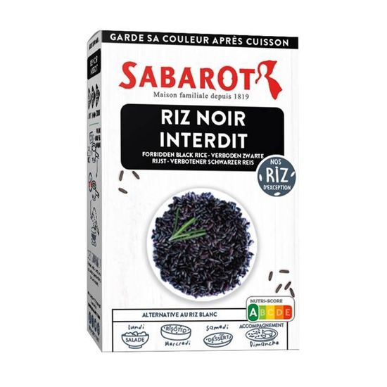 Riz noir interdit paquet de 400g Sabarot - Cdiscount Au quotidien