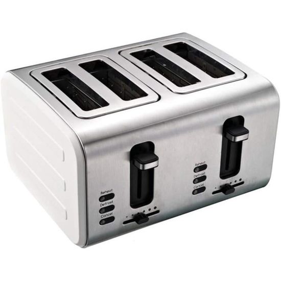 Durable Grille Pain Toaster, Grille-Pain 4 Fentes, 6 Niveaux De ...