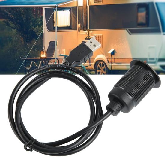 LIX-YR-FSX-LED-U1-11 double USB 2.0 mâle à femelle AUX montage encastré ...