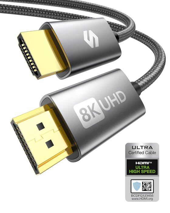 Cble HDMI 21 8K 3M cble HDMI eARC pour barre de son 48Gbps cble HDMI PS5 4K120Hz 2K240Hz144Hz ...